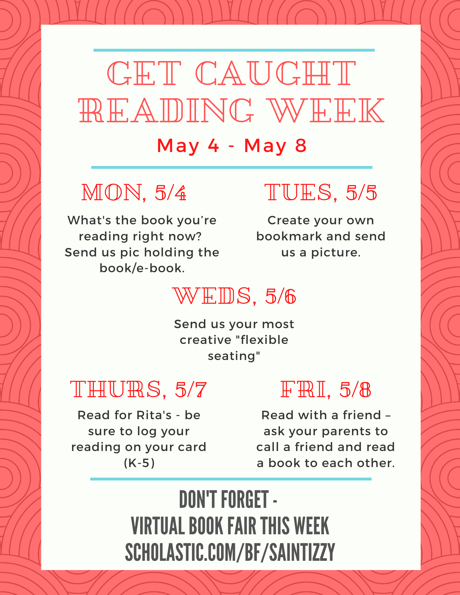 Get Caught Reading – St. Isidore School